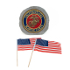 Garden Stone with USMC Emblem & Flags - The Marine Shop