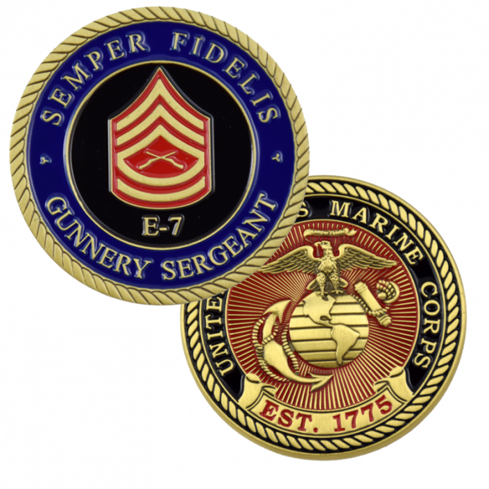 Gunnery Sergeant Coin - The Marine Shop