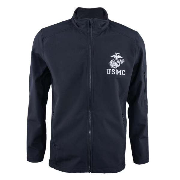 USMC Full Zip Two Tone Hoody - The Marine Shop