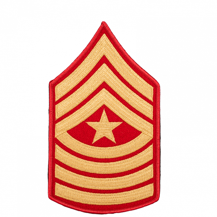 SGTMAJ E9 Service Alpha Chevrons - The Marine Shop