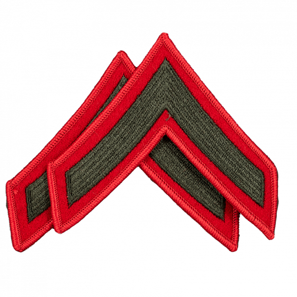 PFC Service Alpha Chevrons - The Marine Shop