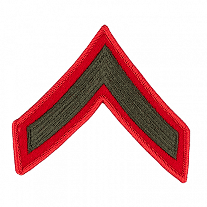 PFC Service Alpha Chevrons - The Marine Shop