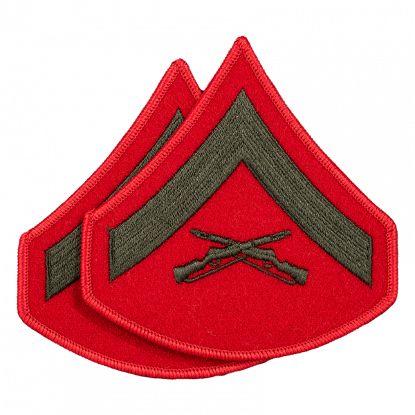 LCPL E3 Service Alpha Chevrons - The Marine Shop