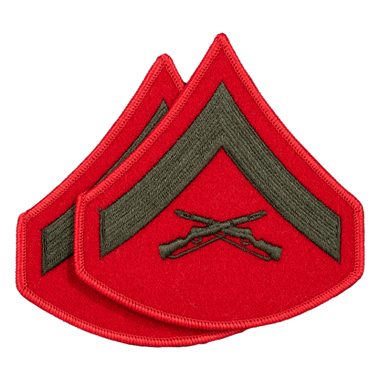 LCPL E3 Service Alpha Chevrons - The Marine Shop