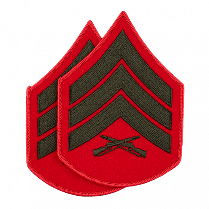 SGT E5 Service Alpha Chevrons - The Marine Shop