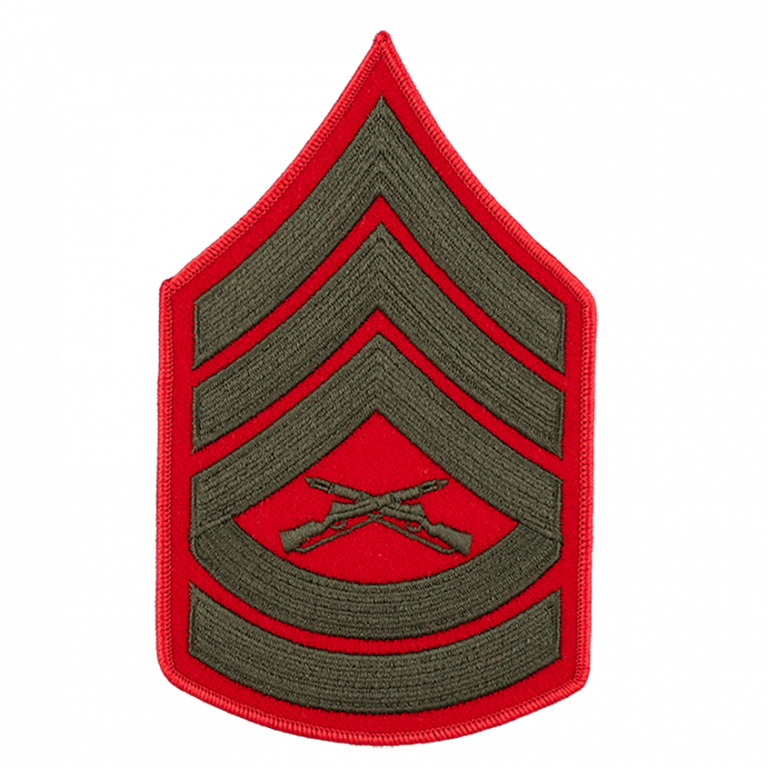 GYSGT E7 Service Alpha Chevrons - The Marine Shop