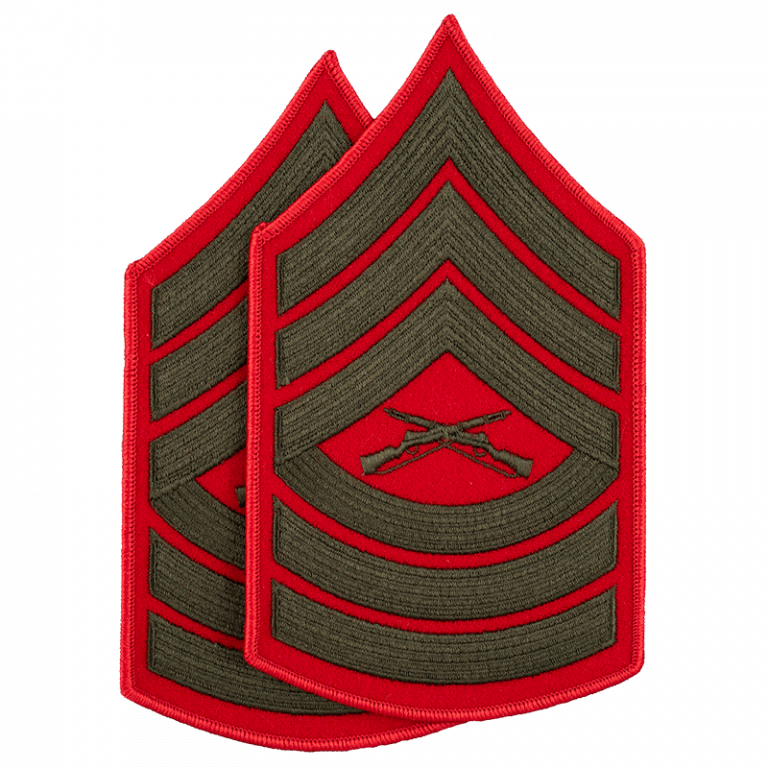 MSGT E8 Service Alpha Chevrons - The Marine Shop