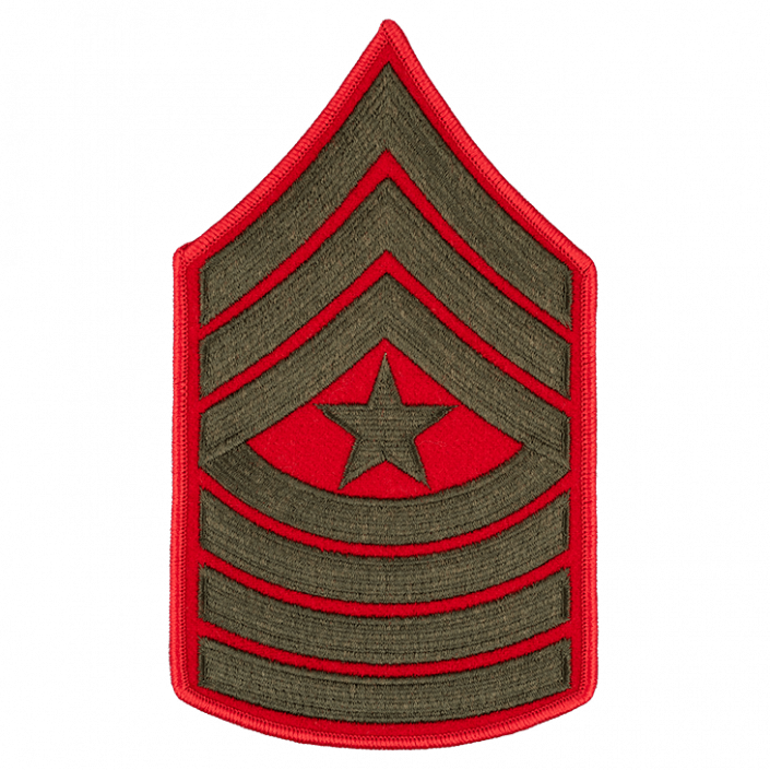 SGTMAJ E9 Service Alpha Chevrons - The Marine Shop