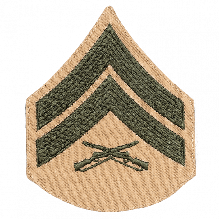CPL E4 Khaki Chevrons - The Marine Shop