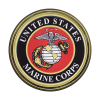 USMC Emblem Chrome Auto Decal - The Marine Shop