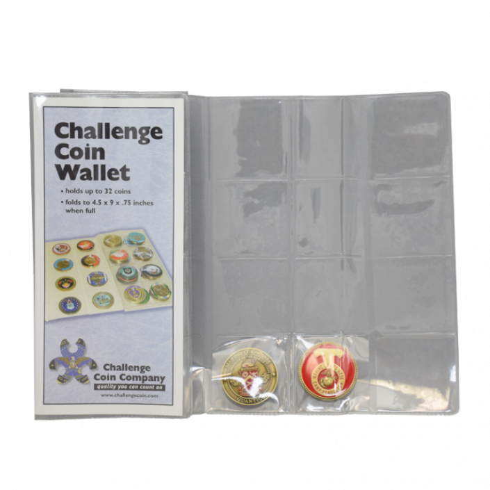 Vinyl Challenge Coin Wallet - The Marine Shop