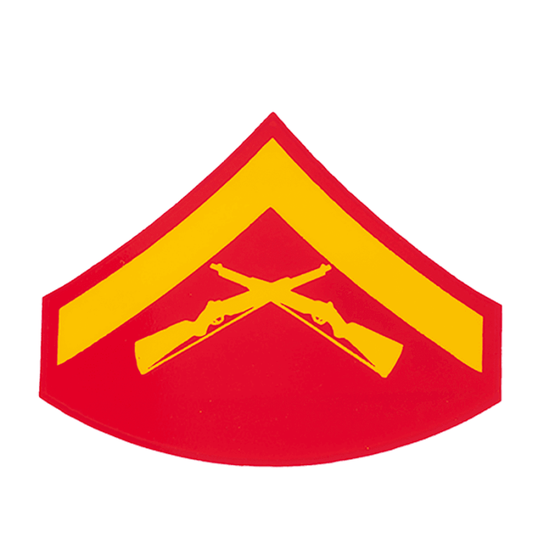 Decal E3 Lance Corporal - The Marine Shop