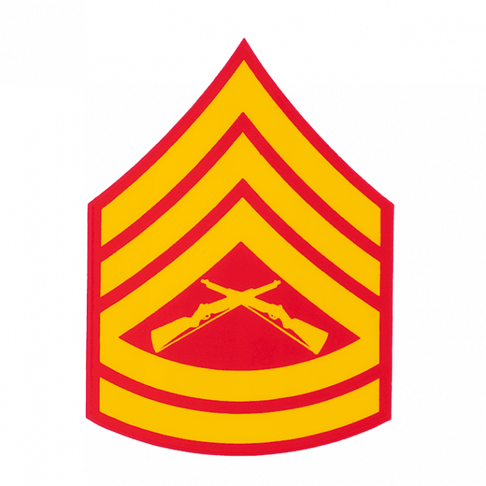 Gunnery Sergeant Decal - The Marine Shop