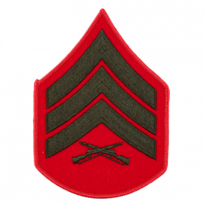 SGT E5 Female Alpha Service Chevrons - The Marine Shop