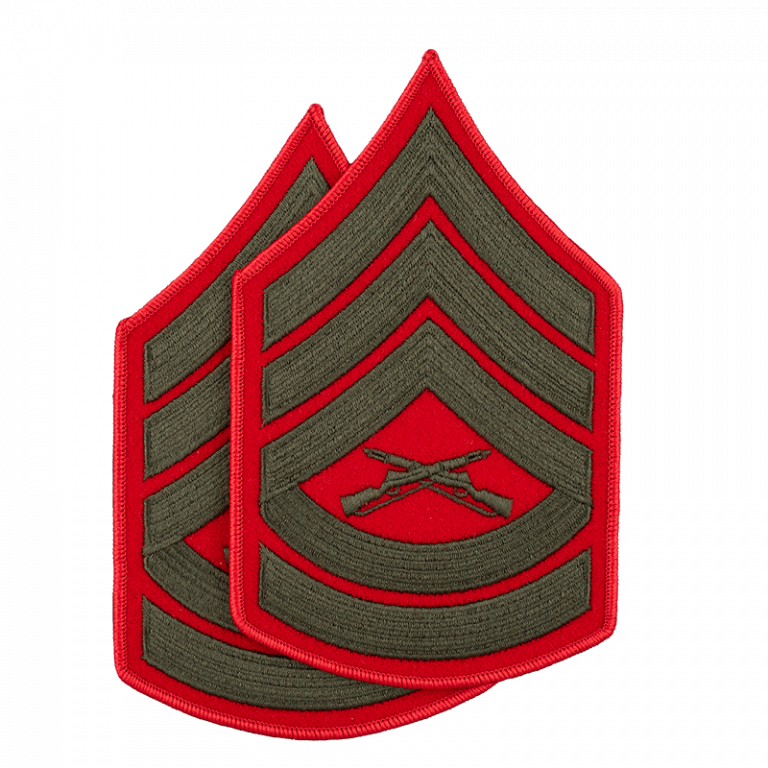 GYSGT E7 Female Alpha Service Chevrons - The Marine Shop