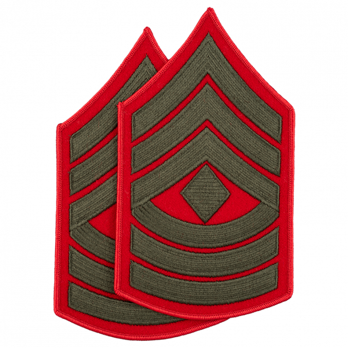 SGTMAJ E9 Female Khaki Chevrons - The Marine Shop