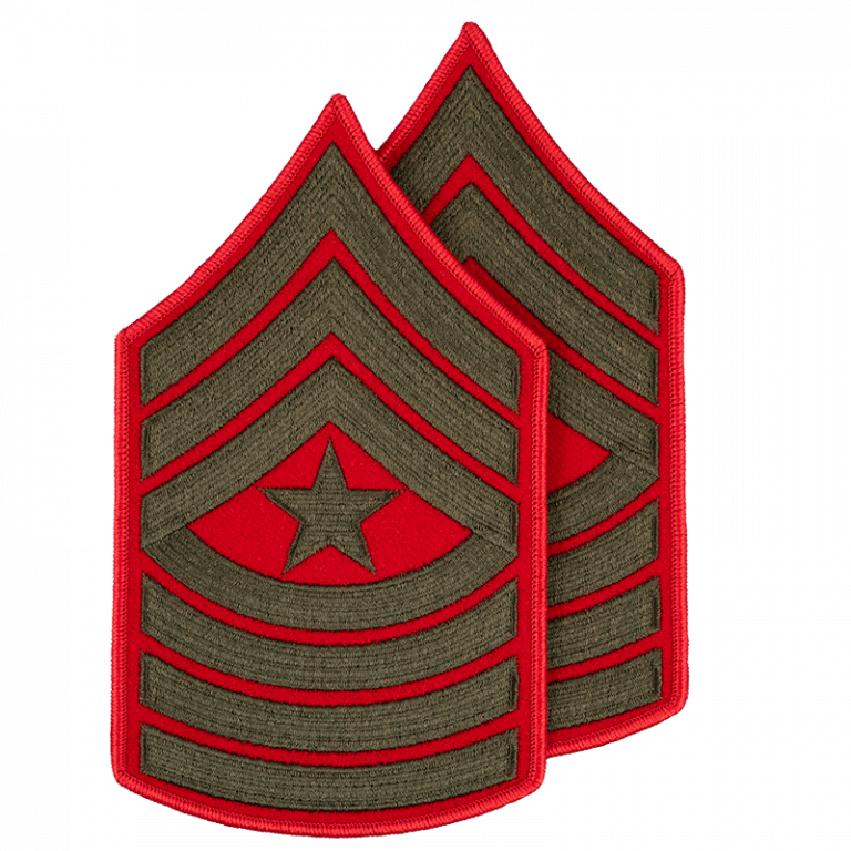 MSGT E8 Female Alpha Service Chevrons - The Marine Shop
