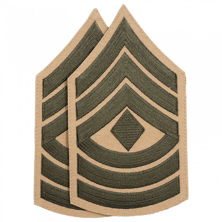 SGTMAJ E9 Female Khaki Chevrons – The Marine Shop