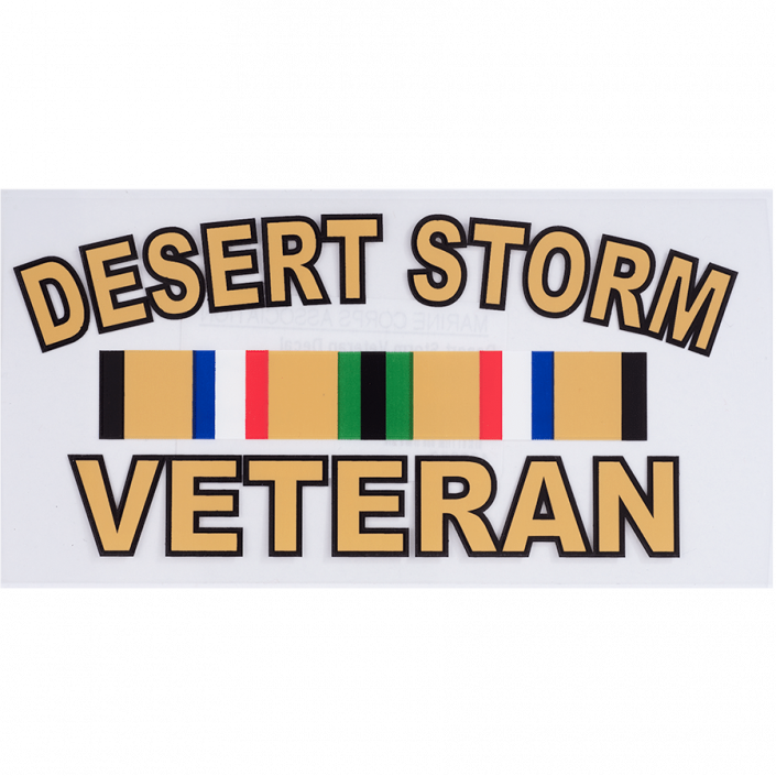 Desert Storm Veteran Decal - The Marine Shop