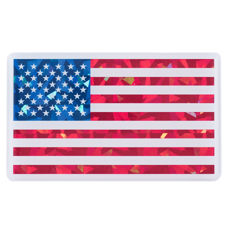 Reflective American Flag Decal - The Marine Shop