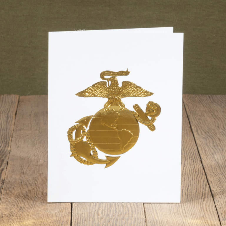 Full Color USMC Emblem Notecards - The Marine Shop