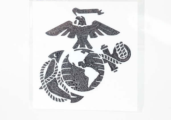 Die Cut EGA Vinyl Sticker-Hidden Pictures - The Marine Shop