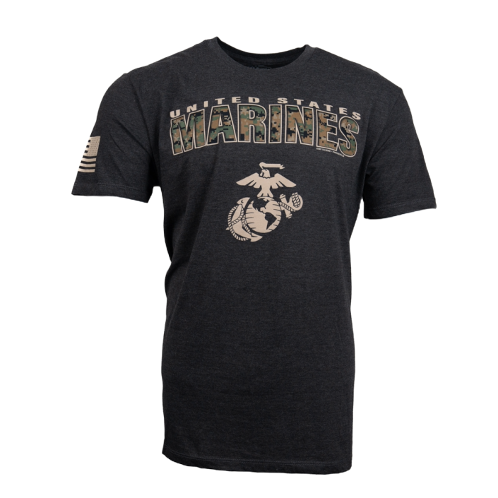 USMC Camo Letters Tee - The Marine Shop