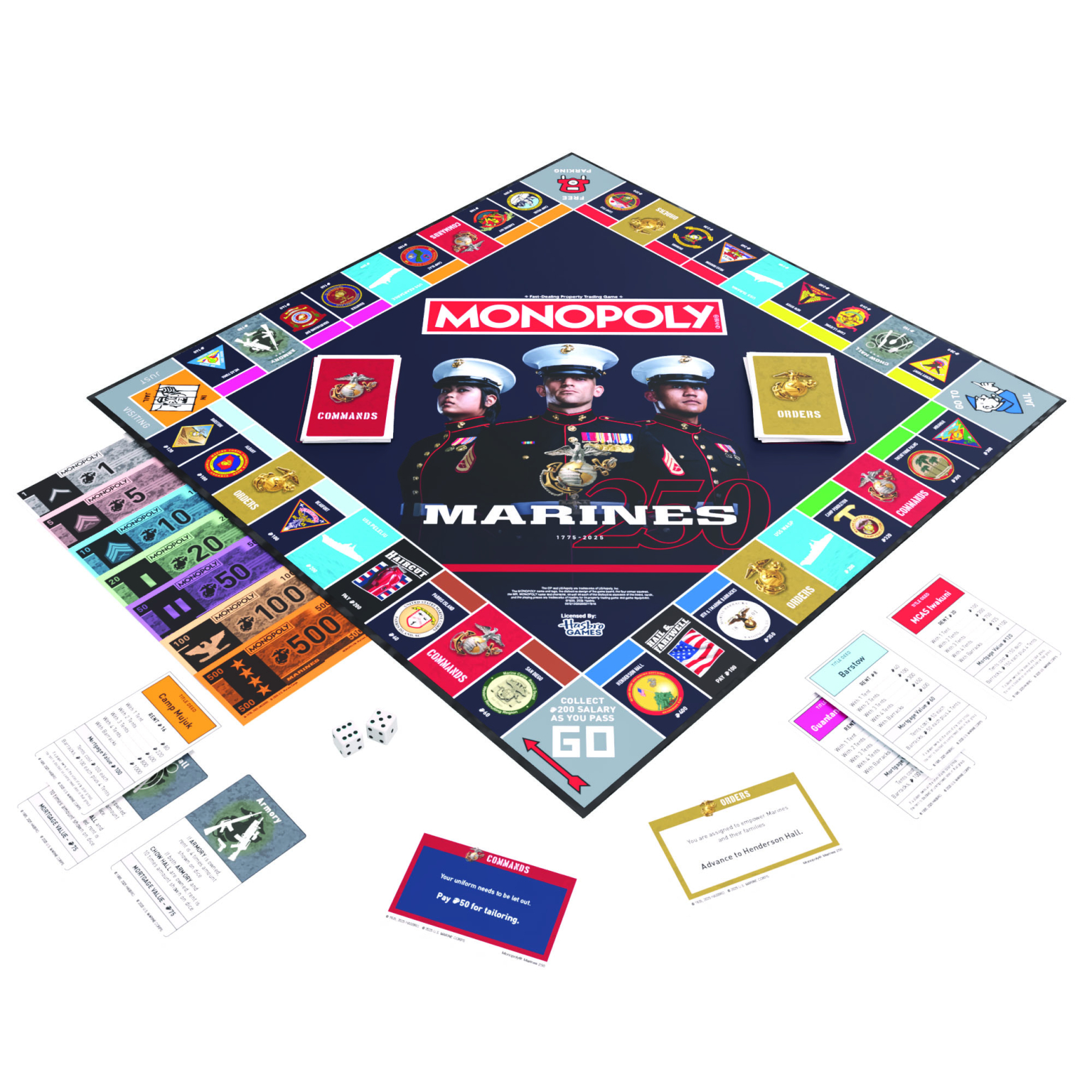 U.S. Marines Monopoly-250th Anniversary Edition - The Marine Shop