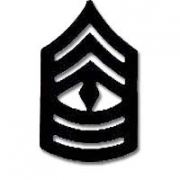E8 1SGT Black Chevrons - The Marine Shop