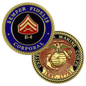 USMC E4 Corporal Coin – The Marine Shop